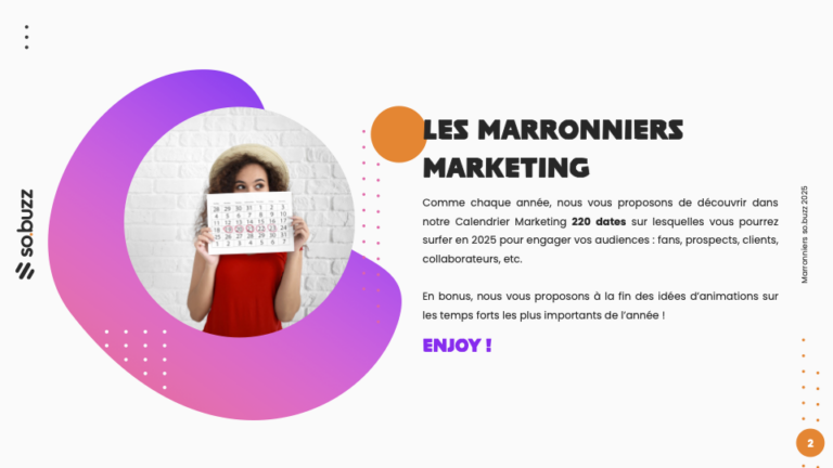 Le Calendrier Marketing 2025 : toutes les dates importantes de l’année